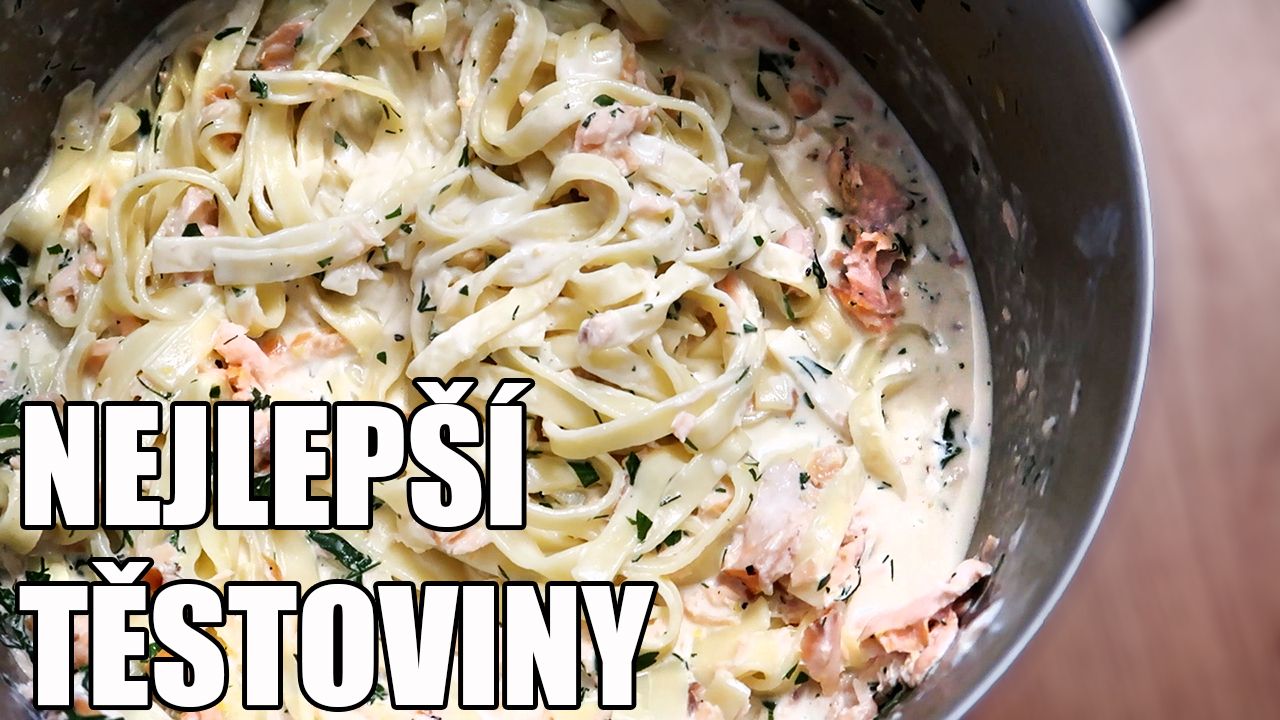 Losos recept | Těstoviny s lososem | Stream